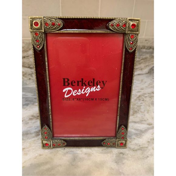 Berkeley | Accents | Garnet Jeweled Picture Frame | Poshmark